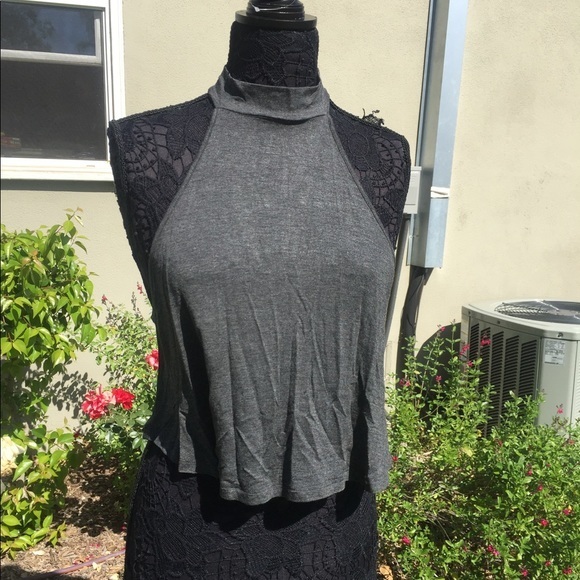 Tops | Nwt Multiple Sizes Gray Halter Sleeveless Blouse | Poshmark